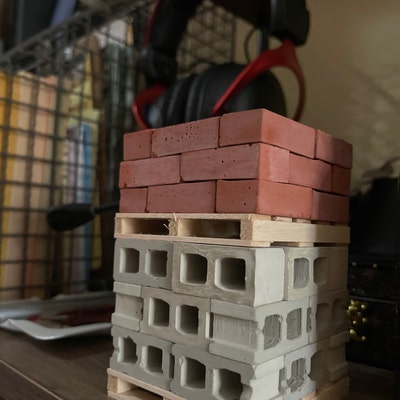 Miniature Cinder Block Mold, 1:18 Scale, Silicone Rubber. A Perfect ...