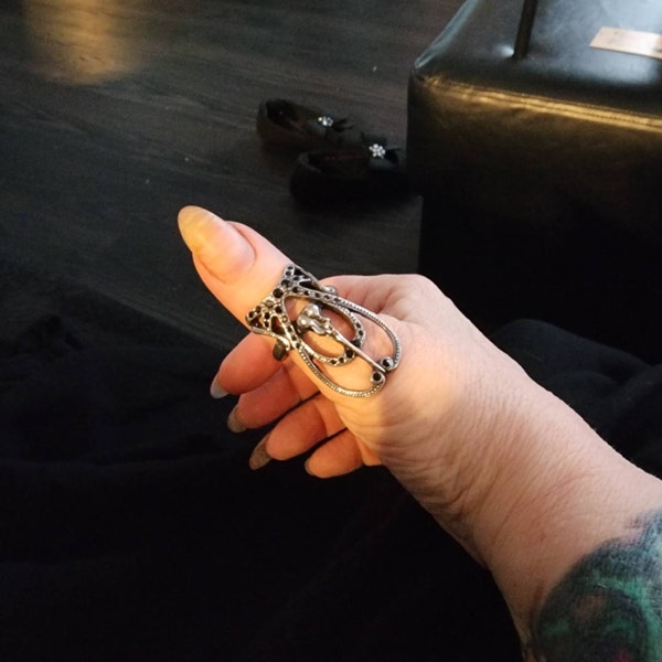 Nouveau Hummingbird Ring. Hummingbird Skull Ring.. Made to Order - Etsy