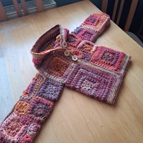 CROCHET PATTERN - Square Scramble Sweater for Kids - Crochet Pattern ...