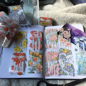 Rub-on Stickers 2 Sheets Watercolor Green Leaf Flower Floral | Etsy