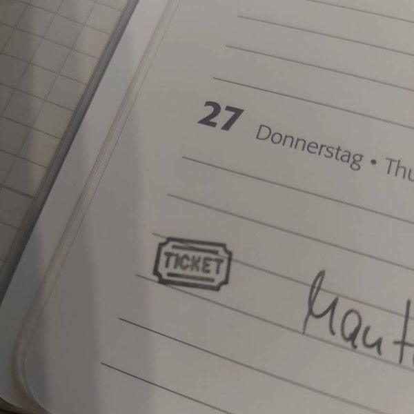Ministempel Eintrittskarte Ticket - Etsy.de