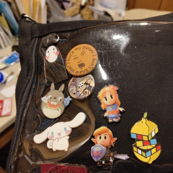 Ita Tote Bag,pins Collection Bag,itabag With Insert,large Tote Bag ...