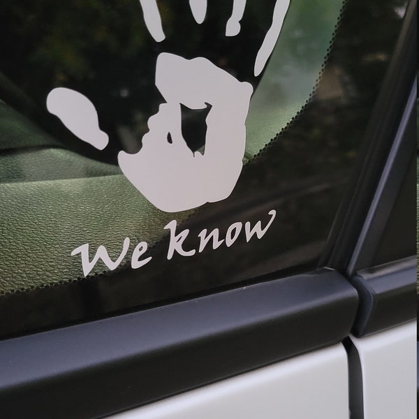 Skyrim Inspired We Know Vinyl Decal Dark Brotherhood Sticker Gaming ...