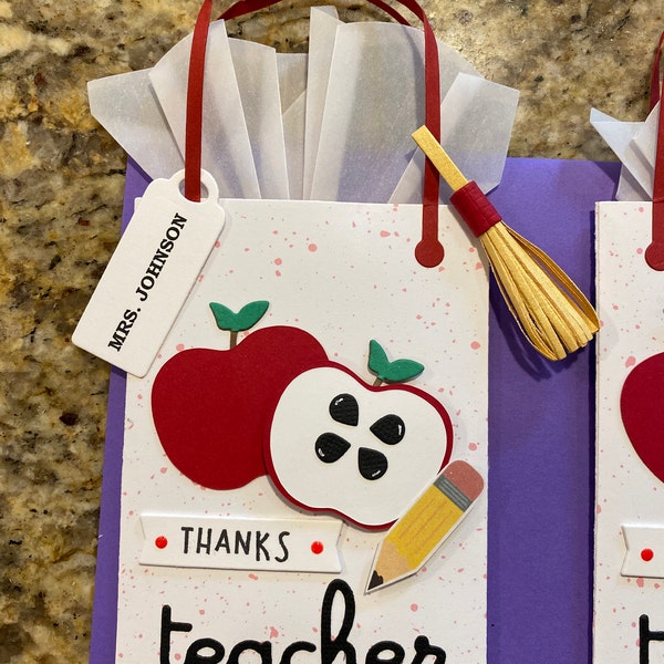 Teacher Gift Card Holder - Teacher Appreciation Gift - Thank You ...