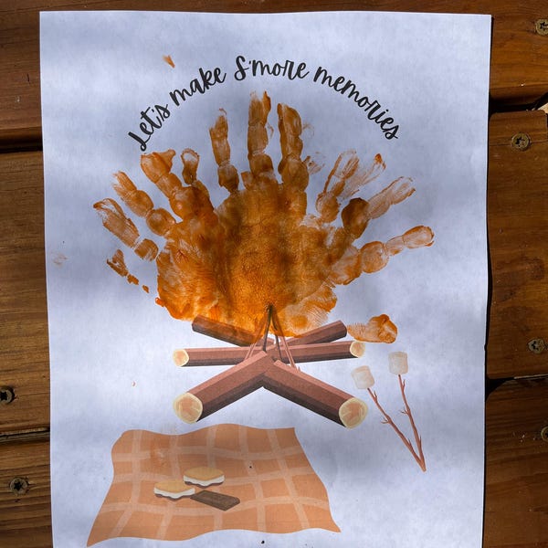 Spring Footprint Craft for Kids, Spring Footprint Art, Hello Spring ...