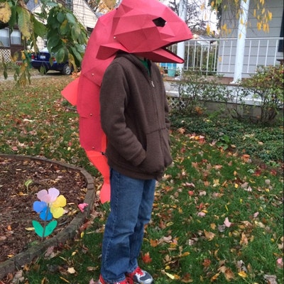 Fish Papercraft Mask Template, Low Poly Paper Mask, Unique Halloween ...