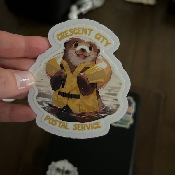 Crescent City Otter Sticker | Lunathion Postal Service - Etsy