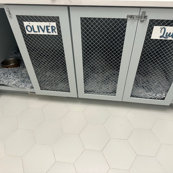 Personalized Pet Crate Sign | Personalized Hanging Crate Tag | Gift for ...