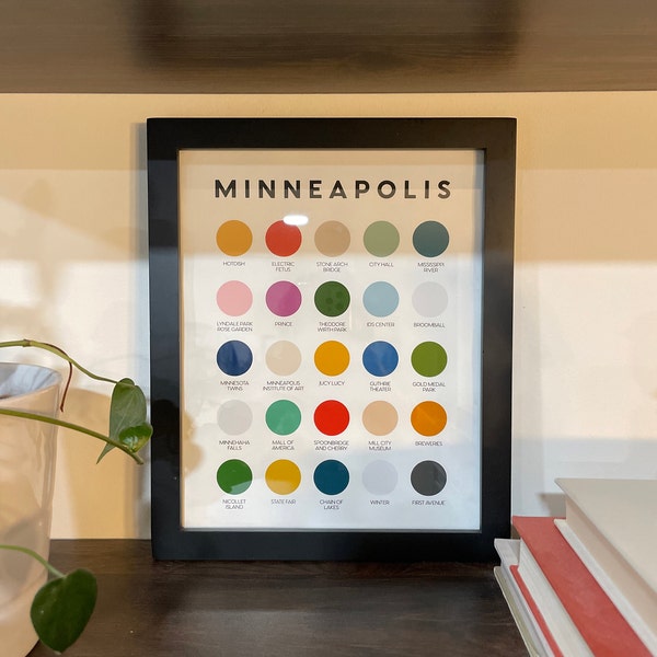 Chicago Color Palette Print - Etsy