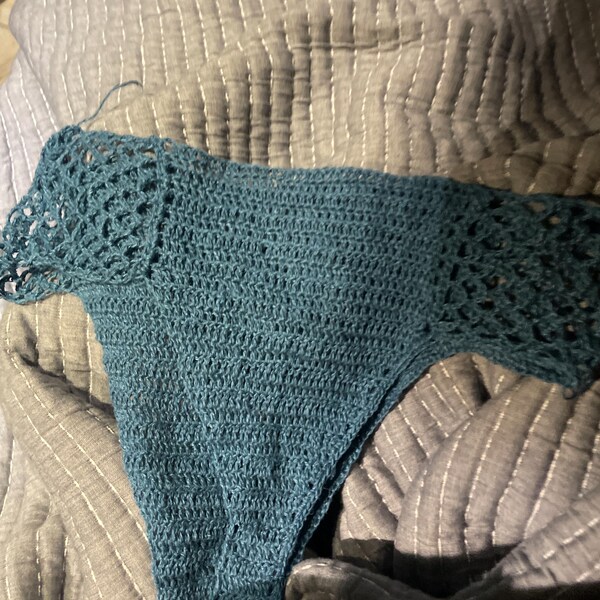 Open Shell Stitch Crochet Bralette / Top - Etsy