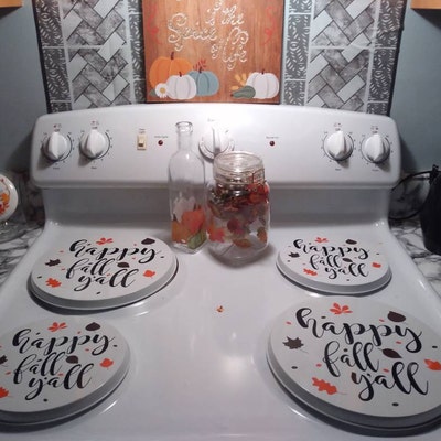 Fall Stove Top Burner Covers Happy Fall Yall Personalized Burner Cover ...