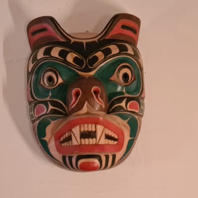 Killer Whale Mask Orca Native American Shaman's Ceremonial Hand Carved ...