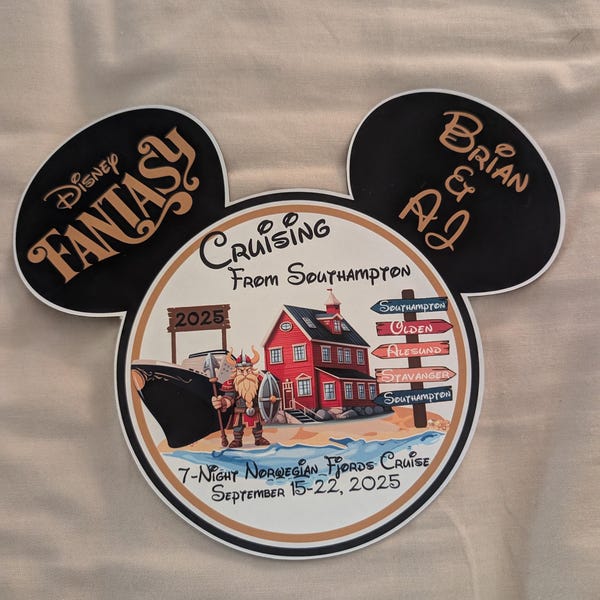 Mickey and Minnie Ship Wheel Fish Extender Tags / Gift Tags Download - Etsy