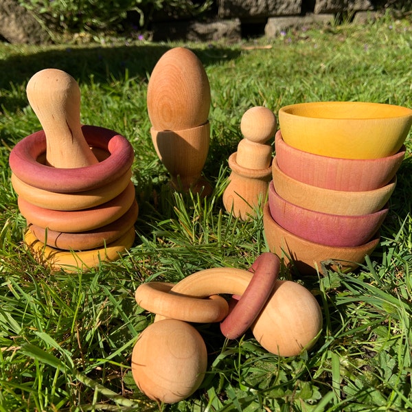 Wooden Bowling Pin Stacker (small) - Essential Montessori Learning Game ...