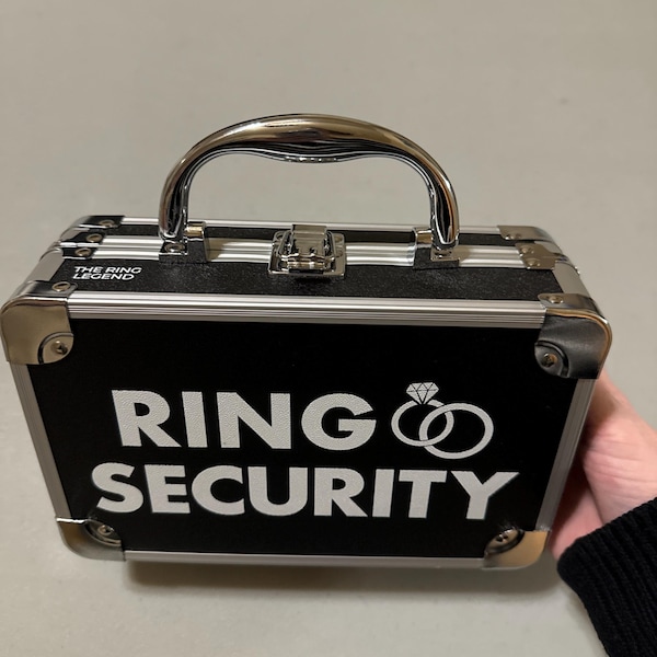 RING SECURITY Briefcase With Ring Holder Inside - Ring Bearer Case ...