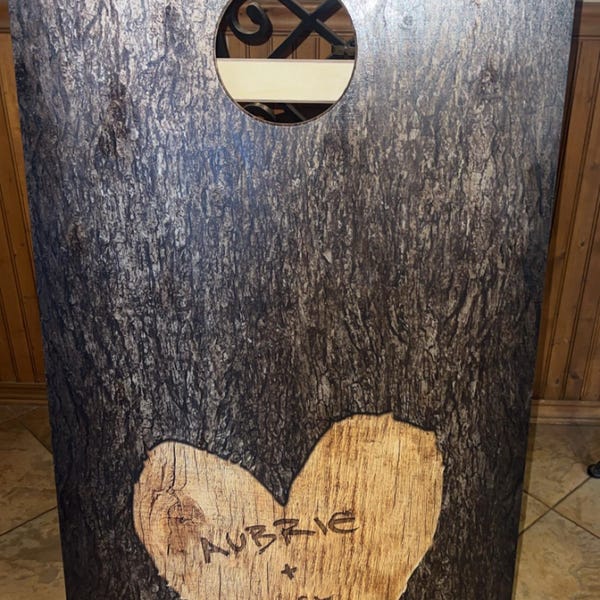 Personalized Wedding Vintage Tabletop Cornhole Set With Bags - Desktop ...