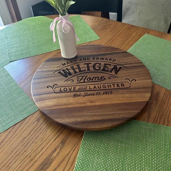 Lazy Susan, Christmas Gift, Custom Lazy Susan, Personalized Lazy Susan ...