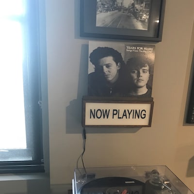 Vertical Open Sign Light Handcrafted Wooden Lightbox Unique - Etsy
