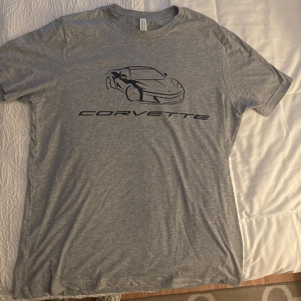 Corvette T-shirt, Corvette Logo, C7 Emblem, Bella and Canvas Soft Tee ...