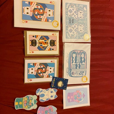 Queen of Hearts Cute Cat Playing Card Anniversary Love Greeting Card ...