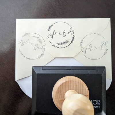 CUSTOM WEDDING STAMP, Wedding Stamp, Personalized Wedding Stamp ...