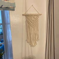 Blush Pink Macrame Wall Hanging, Dreamcatcher on 25cm Copper or Matt ...