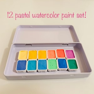 Japanese Artist Grade Watercolor Paint Set Beginner | Etsy