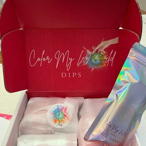 RUBY RED-ICULOUS Neon Dip Powder Dip Powder Dip Powders | Etsy