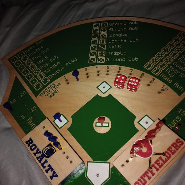 Baseball Dice Game. Customizable, Custom, Game Night, Fathers Day ...