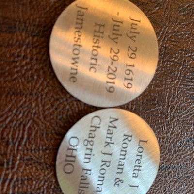 Personalized Pocket Coin Lucky Coin Gift for Him Memorial Gift for Men ...