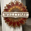 Sunflower Layered Wooden Welcome Summer Fall Door Sign / Wreath - Etsy ...