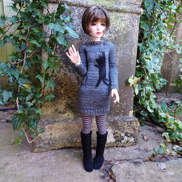 Knitted Cardigan With Hood for Minifee, Slim Msd, BJD 1/4 Doll.for ...