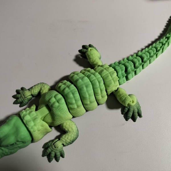 Bearded Dragon 3d STL File - Articulated Lizard Digital Download - 3d ...