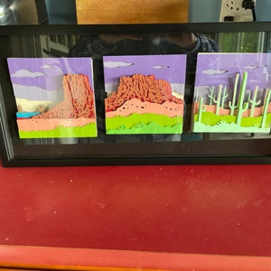 Hot Air Balloon SVG Shadow Box Template Cardstock Project for - Etsy