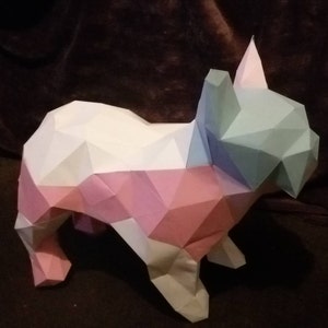 Cat DIY Folding Kit Easy Downloads Geometric Papercraft Animal Pet ...