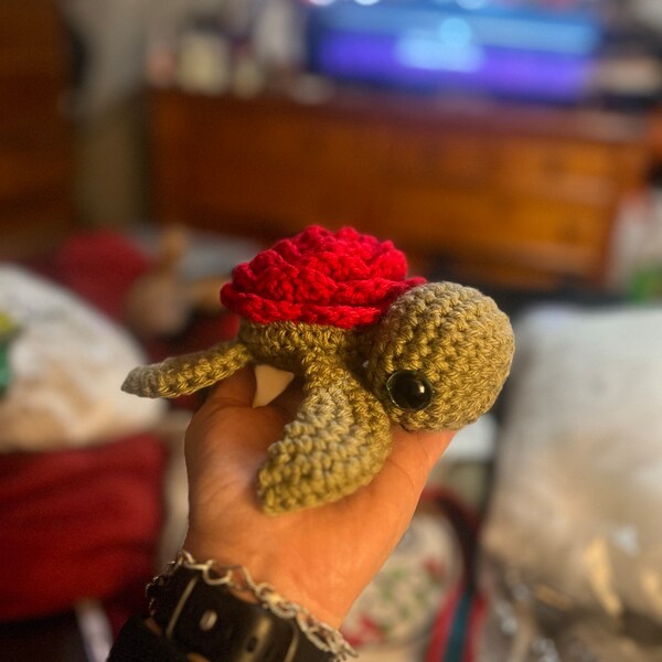 Rose Turtle Crochet Pattern PDF Download, Beginner Friendly Amigurumi ...