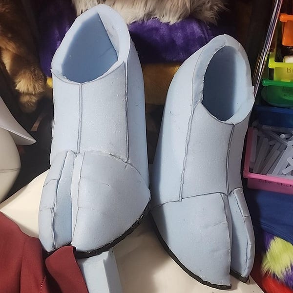 DIGITAL Digitigrade Fursuit Feet Hooves Paws Pattern for Fursuits - PDF ...