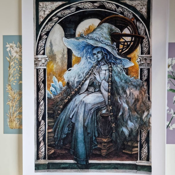 Elden Ring Miquella St.trina A4 Print Fan Art Watercolor Painting Liu ...