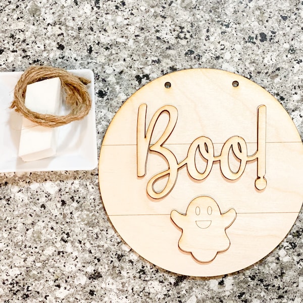 DIGITAL Halloween Boo! Painting Kit File Download SVG Laser Cutter or ...