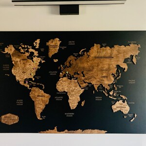 Wood Map of United States Large Wooden Wall Art US Map - Etsy