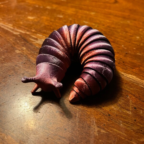 Customizable Zebra Slug, 4.5 Inch 3D Printed Fidget Slug - Etsy