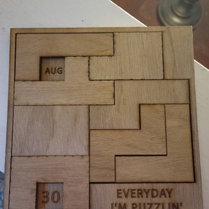 Calendar Puzzle Puzzle a Day - Etsy