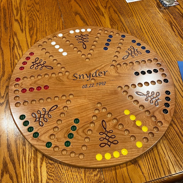 Marbles Game Double Sided 4+6 Player Marbles and Card Game - Etsy