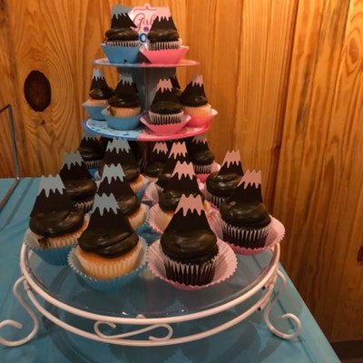 Volcano Cupcake Toppers - Etsy