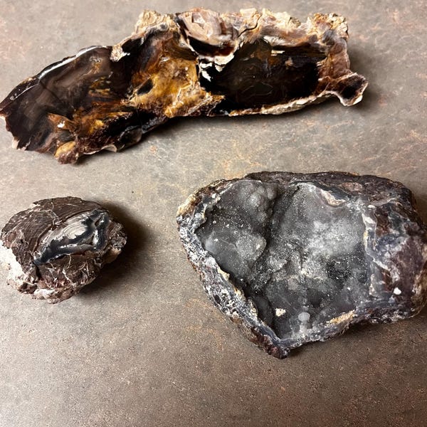 Grey Striped Obsidian Nodule, Cut and Polished - Etsy