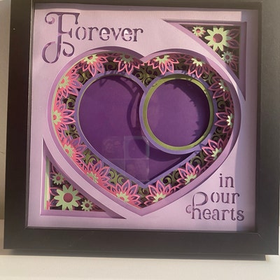 CUSTOMIZABLE 3D MEMORIAL Shadow Box Svg for Cricut for Silhouette - Etsy