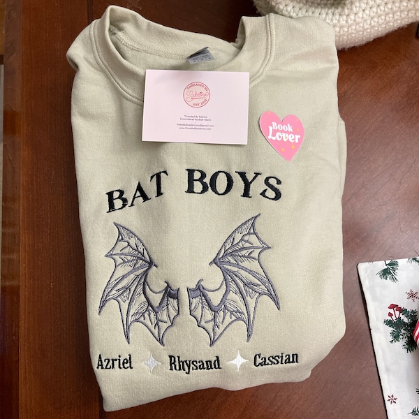 Bat Boys Sweatshirt / LICENSED ACOTAR Merch / Embroidered Acotar ...