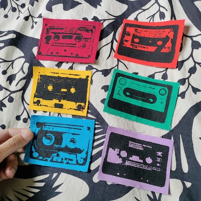Cassette Tape Patch Pack 80s Patches Punk Patch Punk Back Patch Cool ...