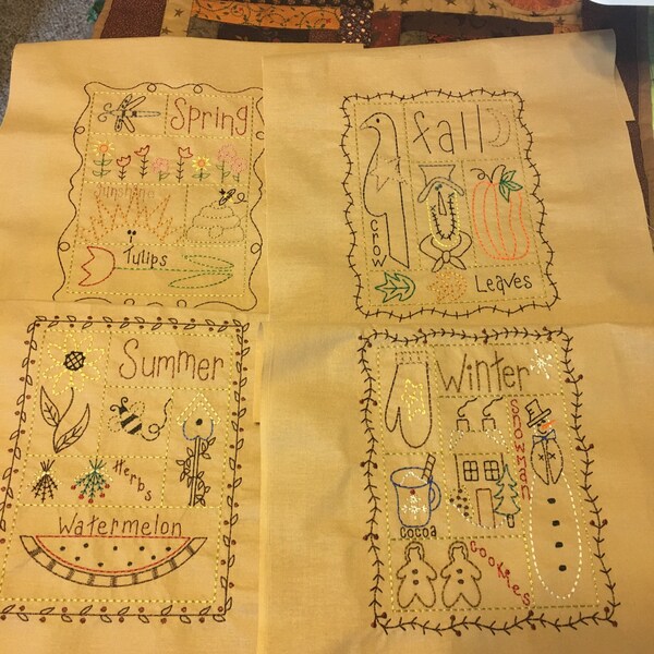 Primitive Machine Embroidery Design-star Snowman--version 1--5X7 ...