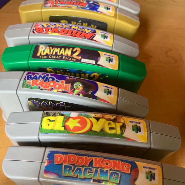 Atari Jaguar Sticker End Labels Set for All 185 Custom Cartridge Game ...